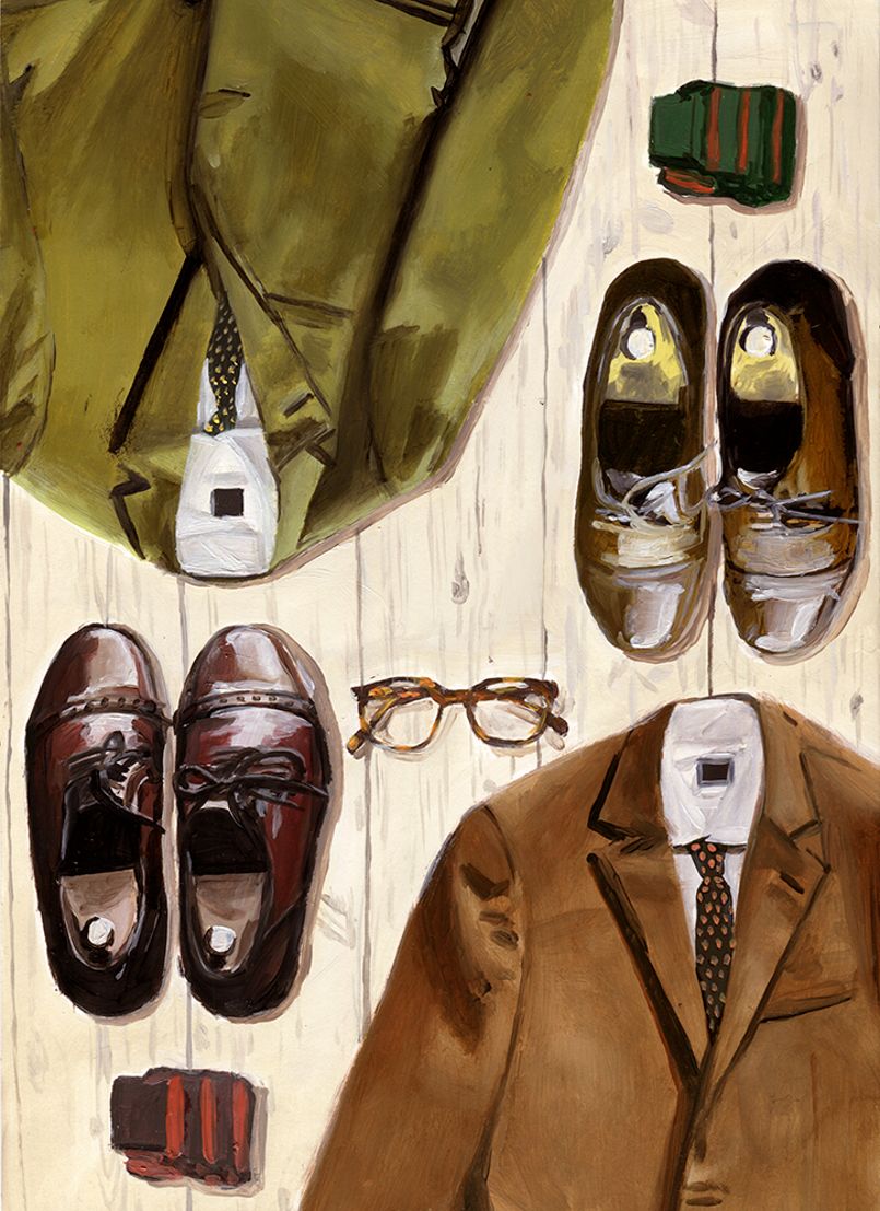 Alice Tye Paints Iconic Artistic Duo Gilbert and George | LBBOnline