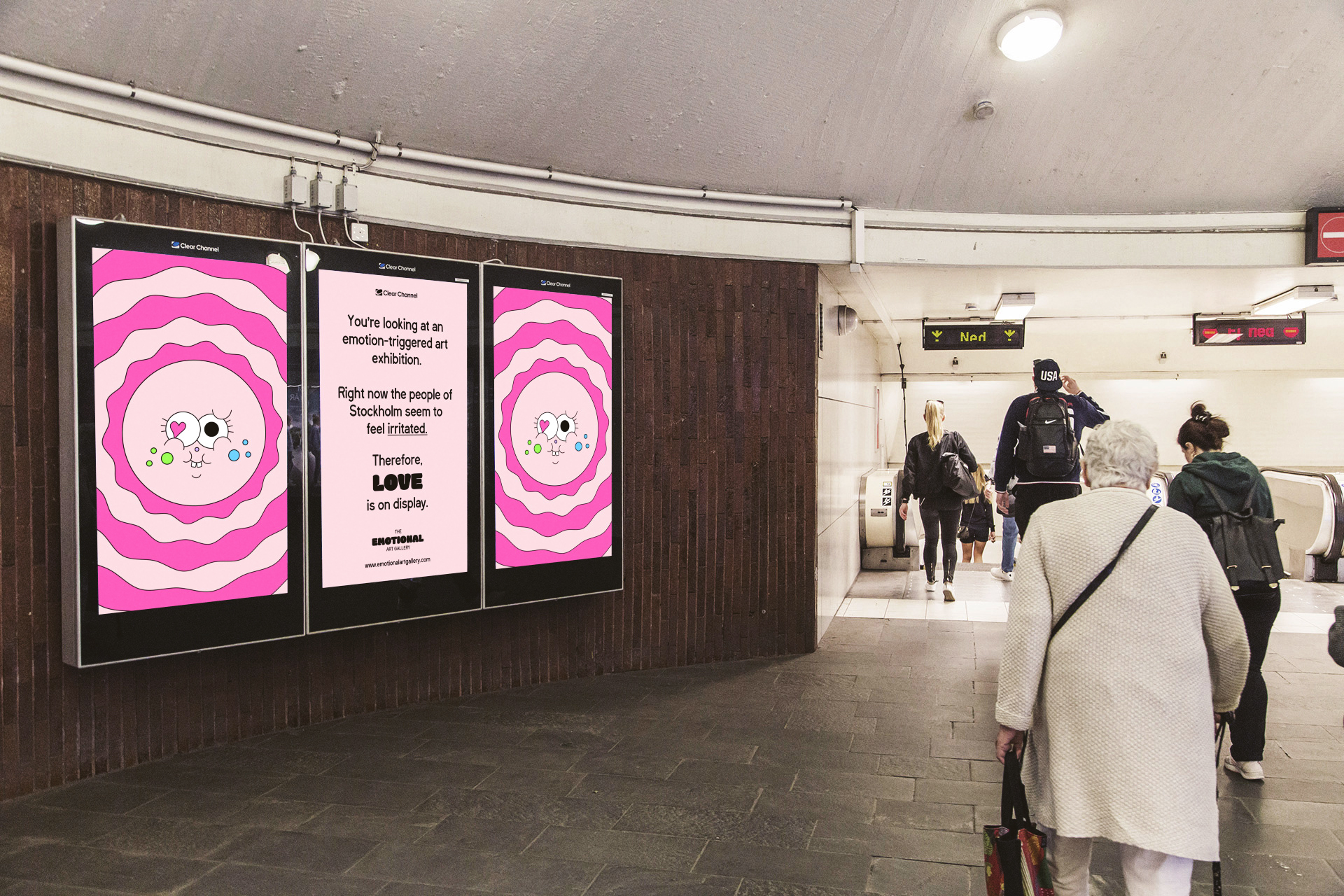 Stockholm’s Metro Transforms into Digital Art Gallery to Combat ...