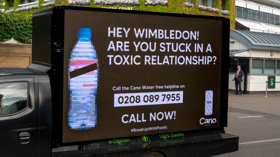 Cano Water Boldly Urges Wimbledon to Break up with Plastic | LBBOnline