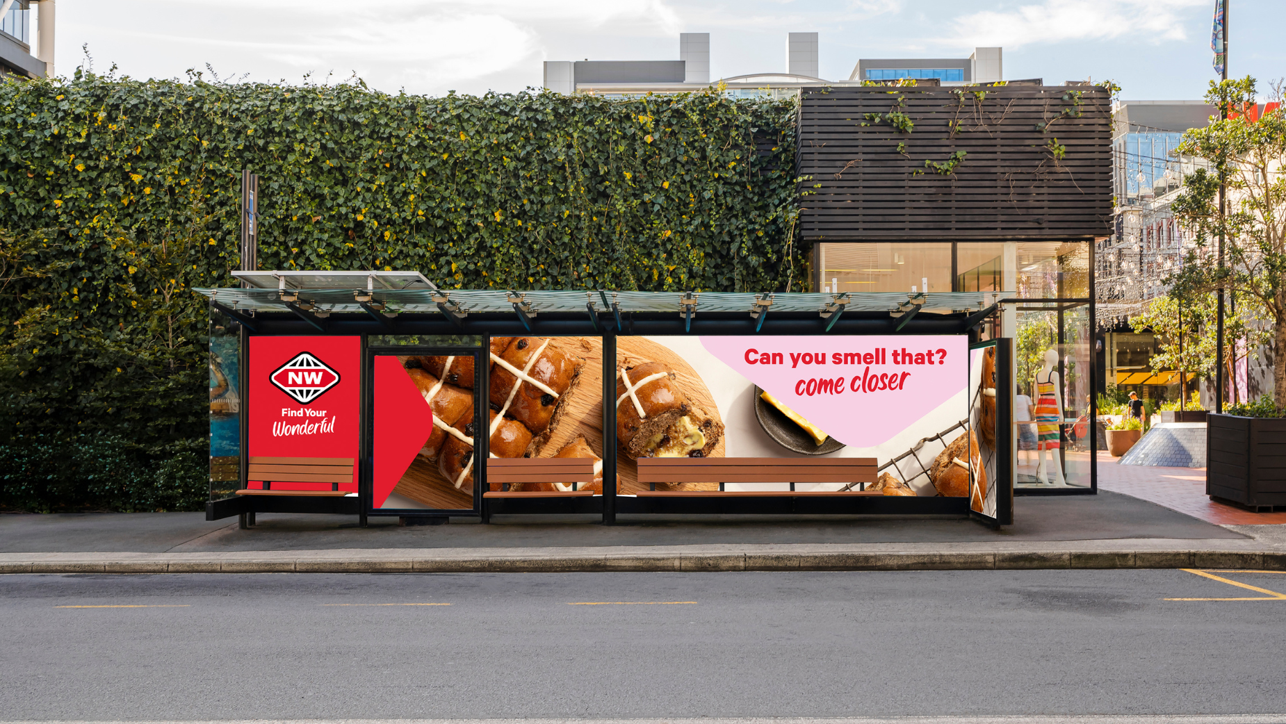 New World Launches Cinnamon-Scented Bus Stops and Camouflage Eggs for Easter | LBBOnline