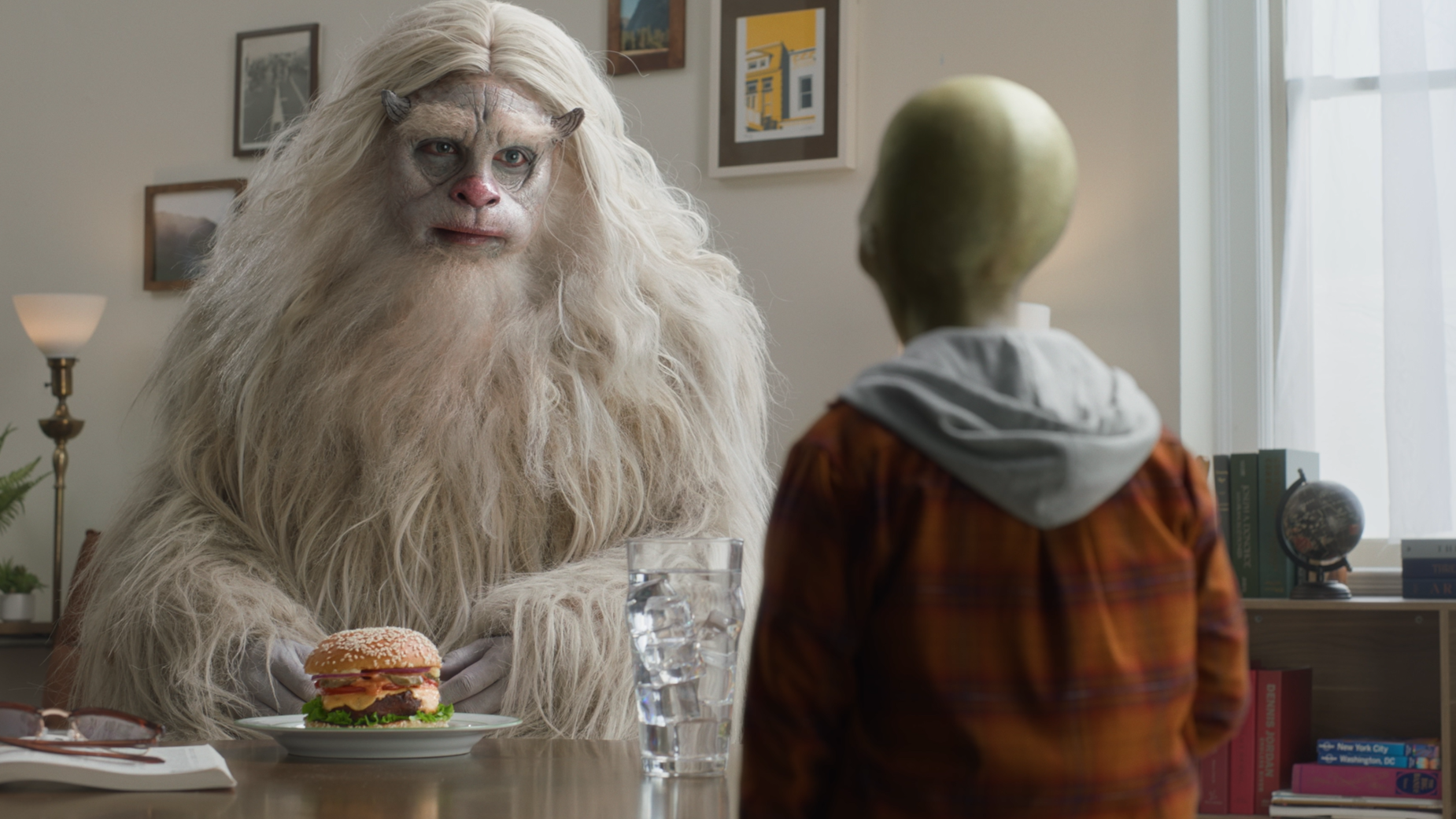 A Yeti and an Alien Get Weird for Frozen Burger Brand BUBBA Burger ...
