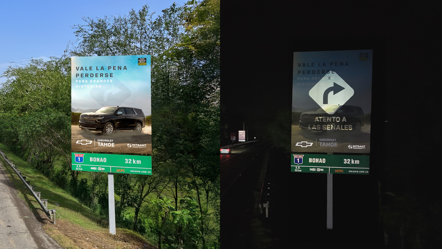 Chevrolet Transforms Daytime Billboards Into Nighttime Traffic Signals ...