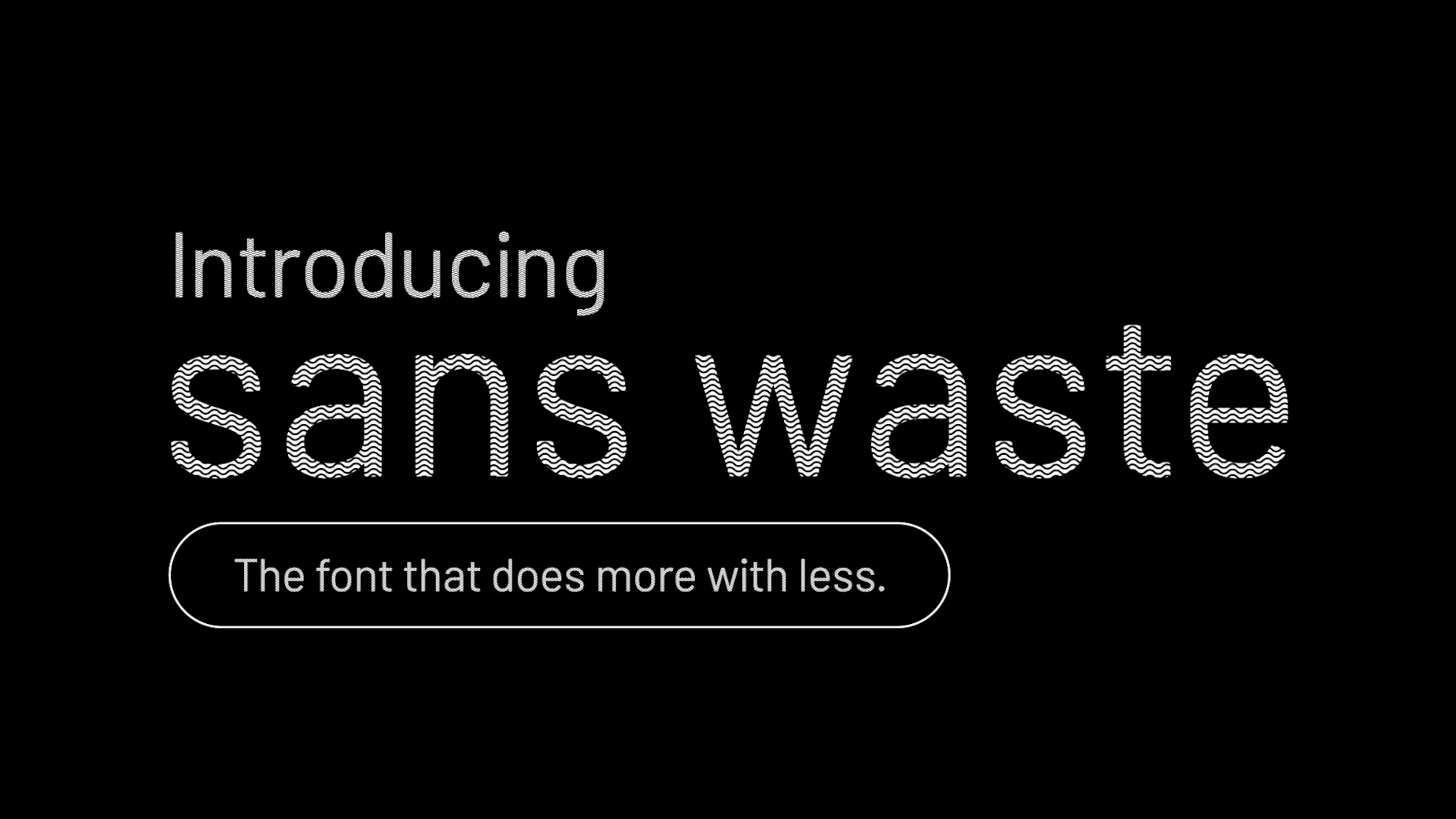 This Font from INNOCEAN Is Designed to Help Reduce Environmental Impact ...
