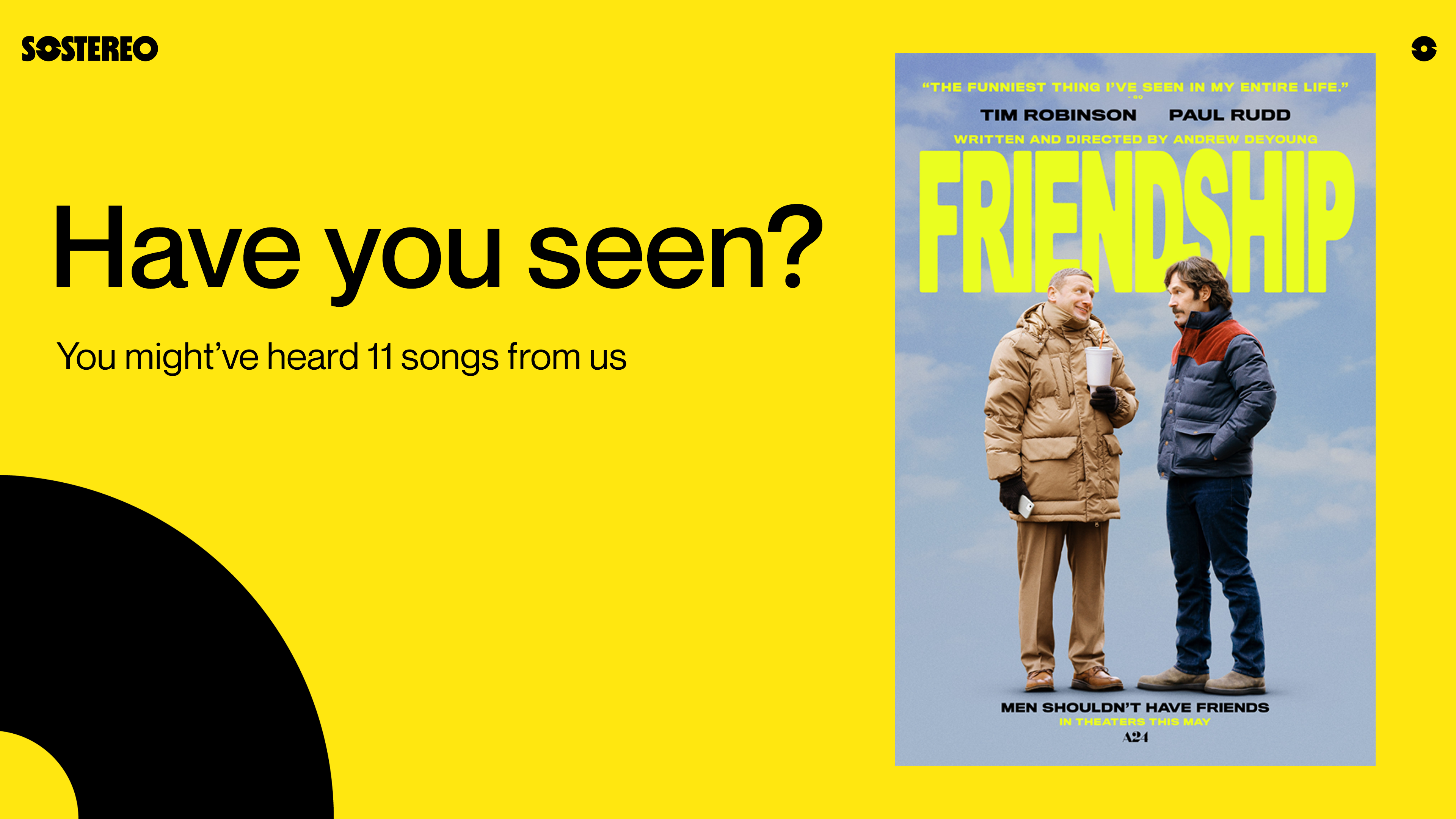 Sostereo Artists Feature in A24’s ‘Friendship’ Starring Paul Rudd and ...