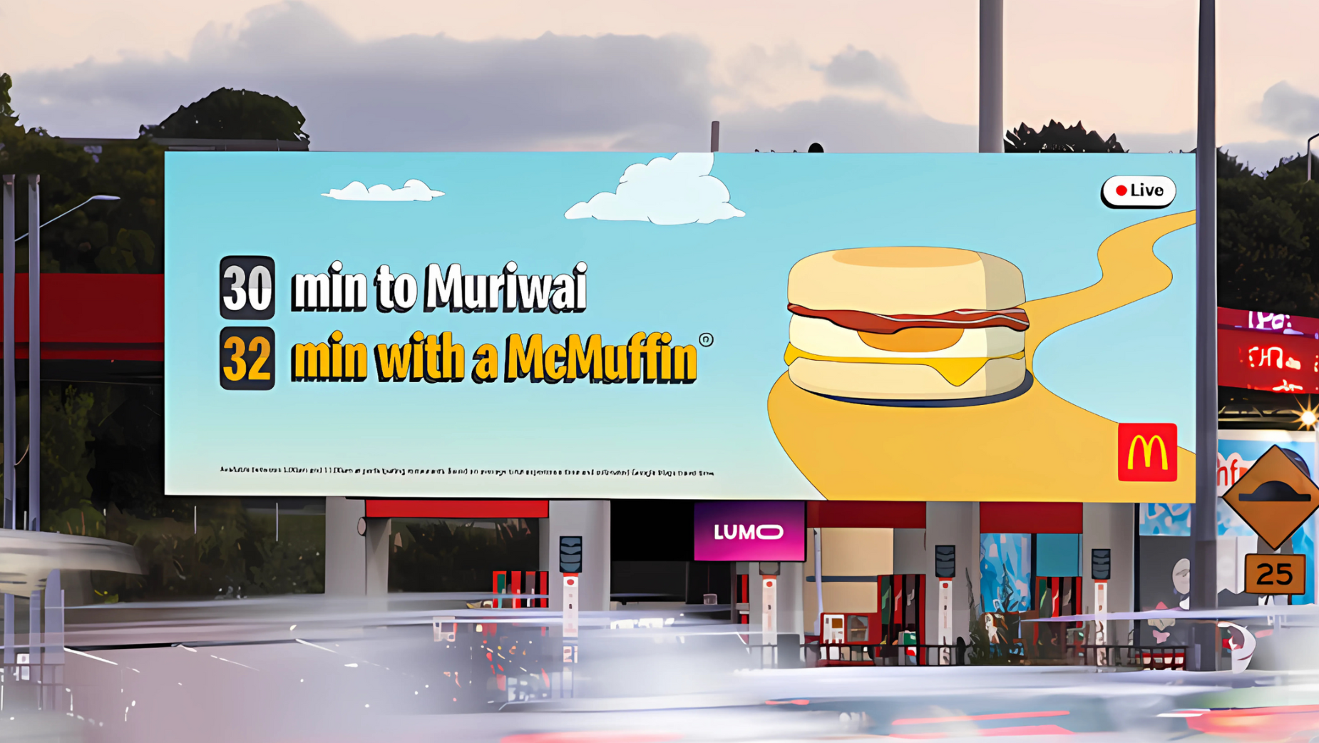 Live Updating Billboards Let New Zealand Commuters Know How Close A ...