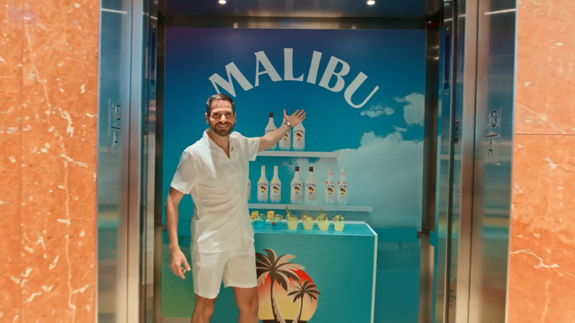 Malibu Turns Office Elevator into Summer Patio to Help Canadians 'Clock Off' | LBBOnline