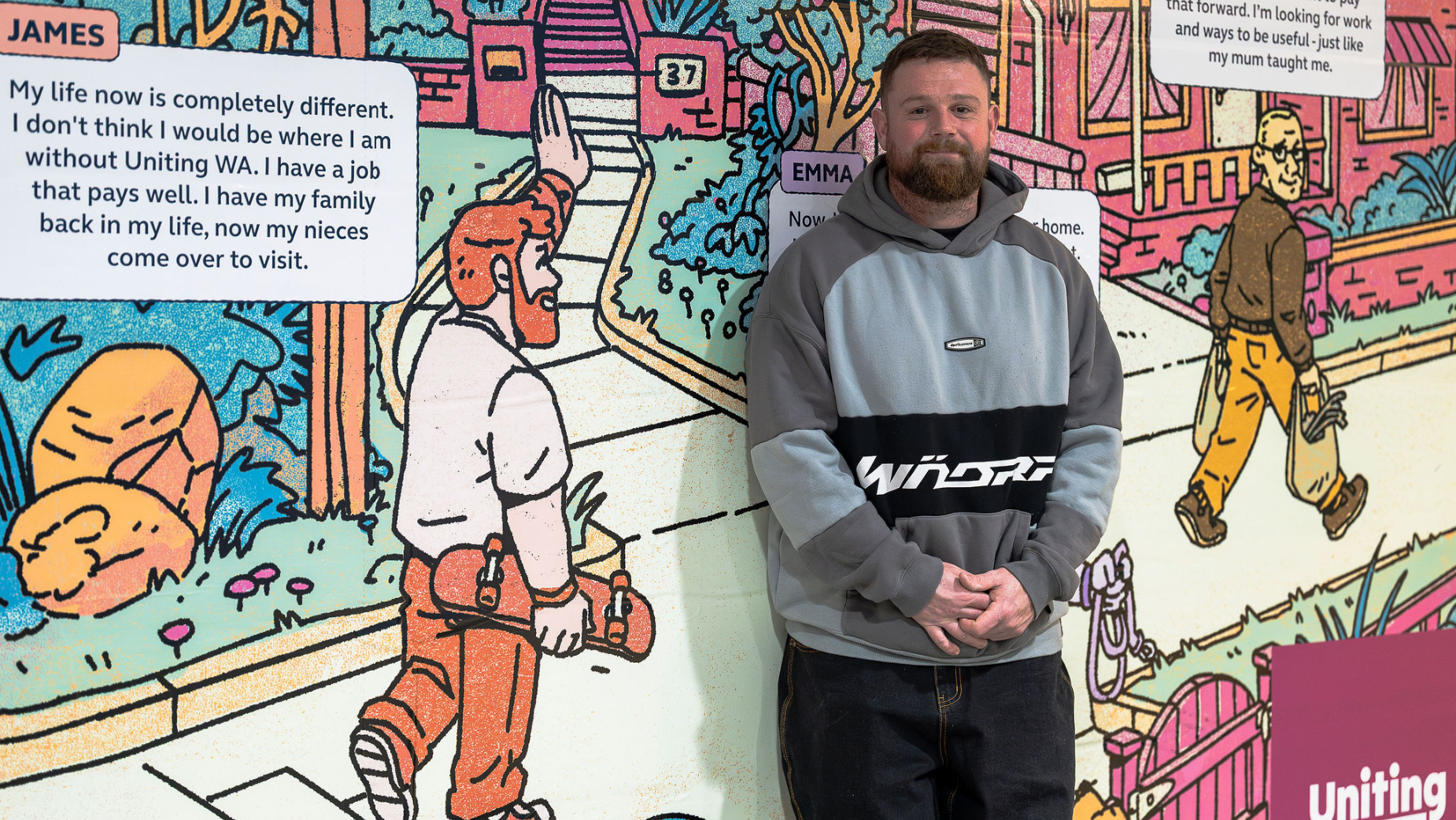Mural in Perth Traces Winding Path of Homelessness | LBBOnline