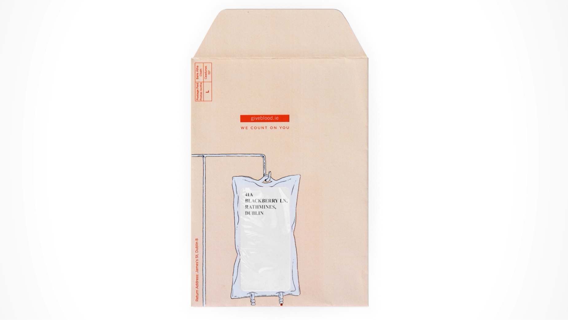 Irish Blood Transfusion Service Turns Ordinary Envelope into Universal ...