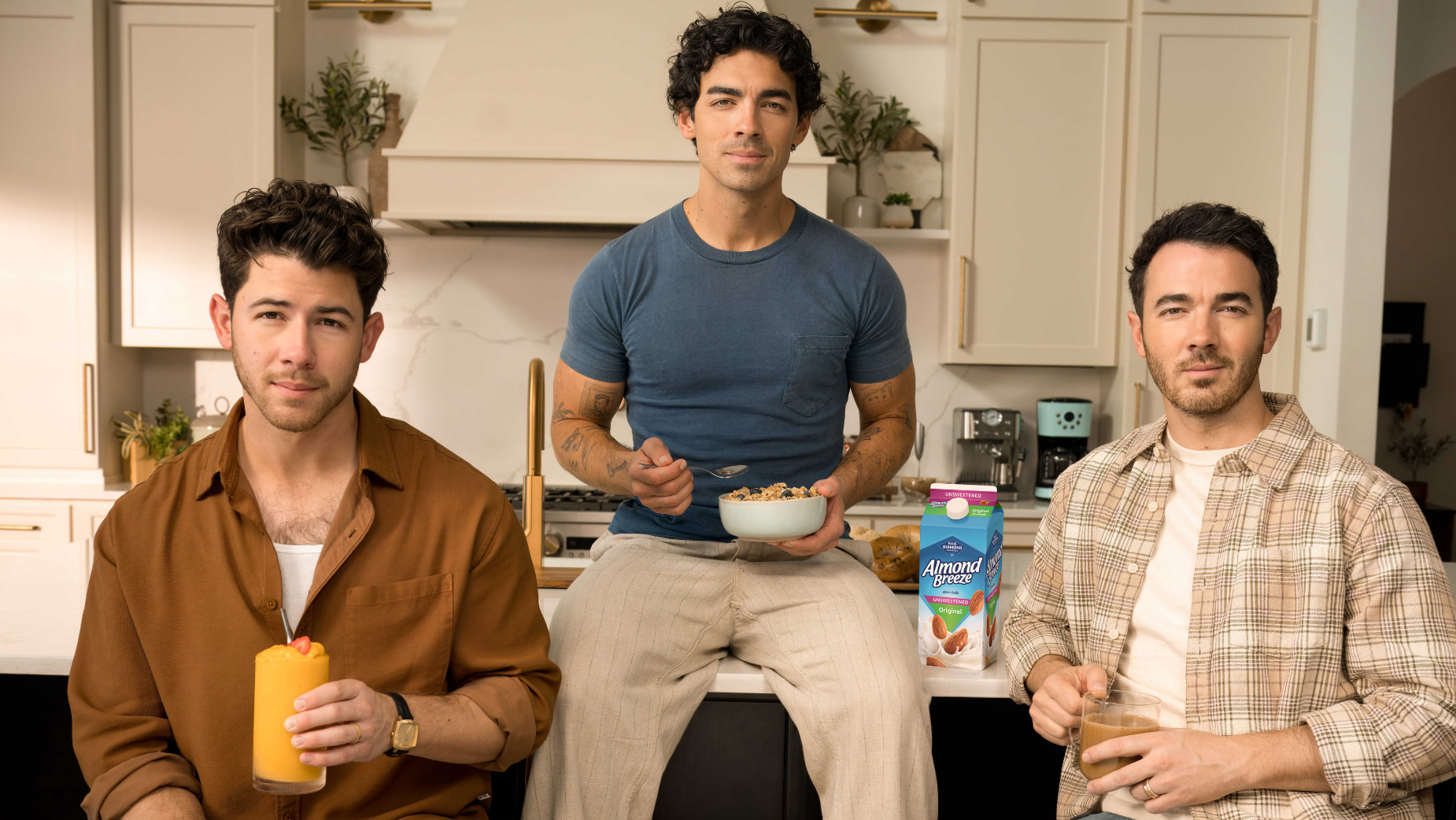 The Jonas Brothers Explore AI Hype in Almond Breeze's Love Letter to ...