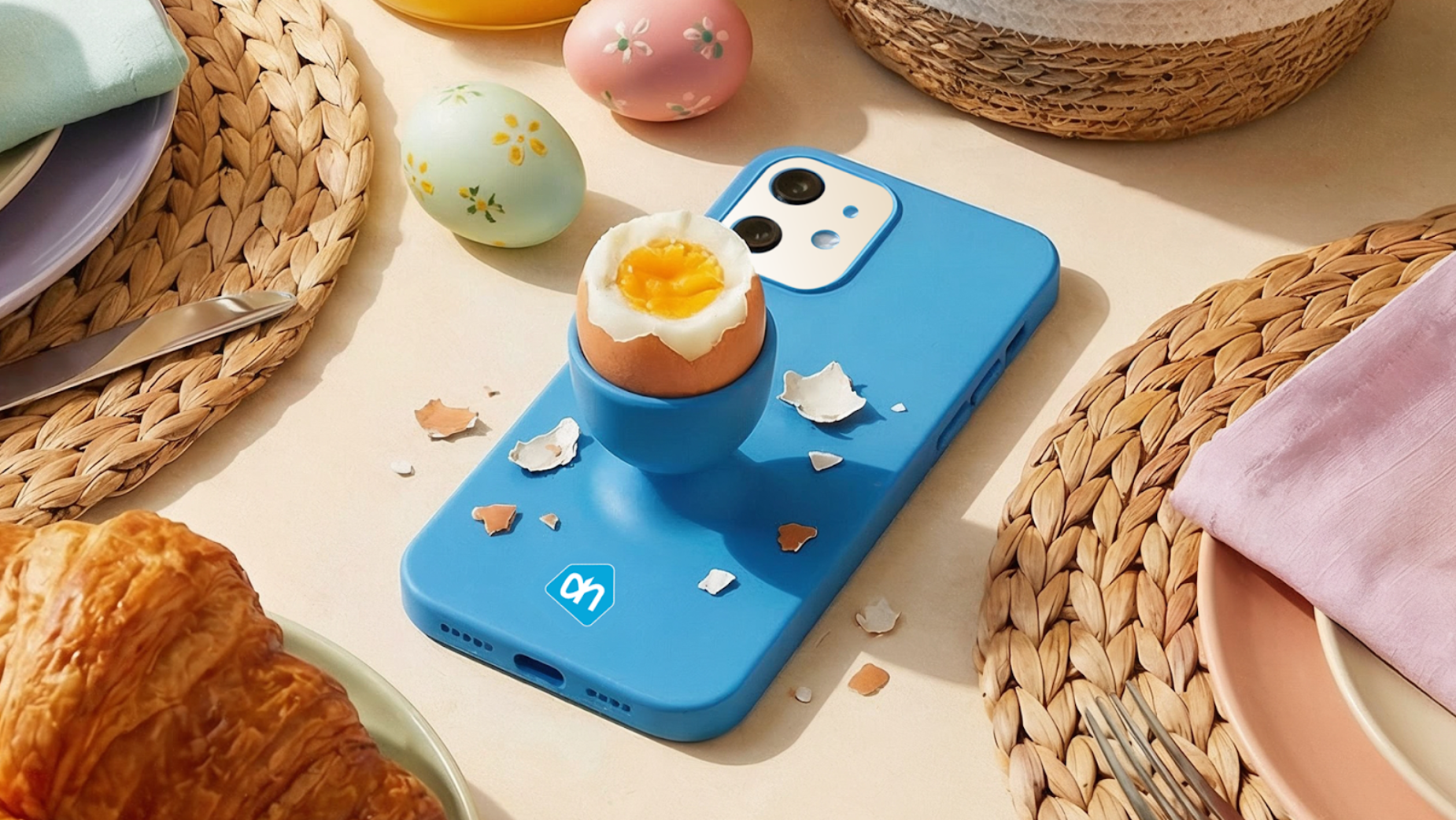 Albert Heijn Reimagines Phone Use at the Table With EggPhone Cover ...