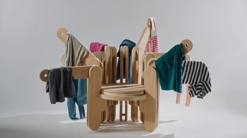 Ecover Turns Humble Laundry Chairs into Stylish Sustainable Furniture ...