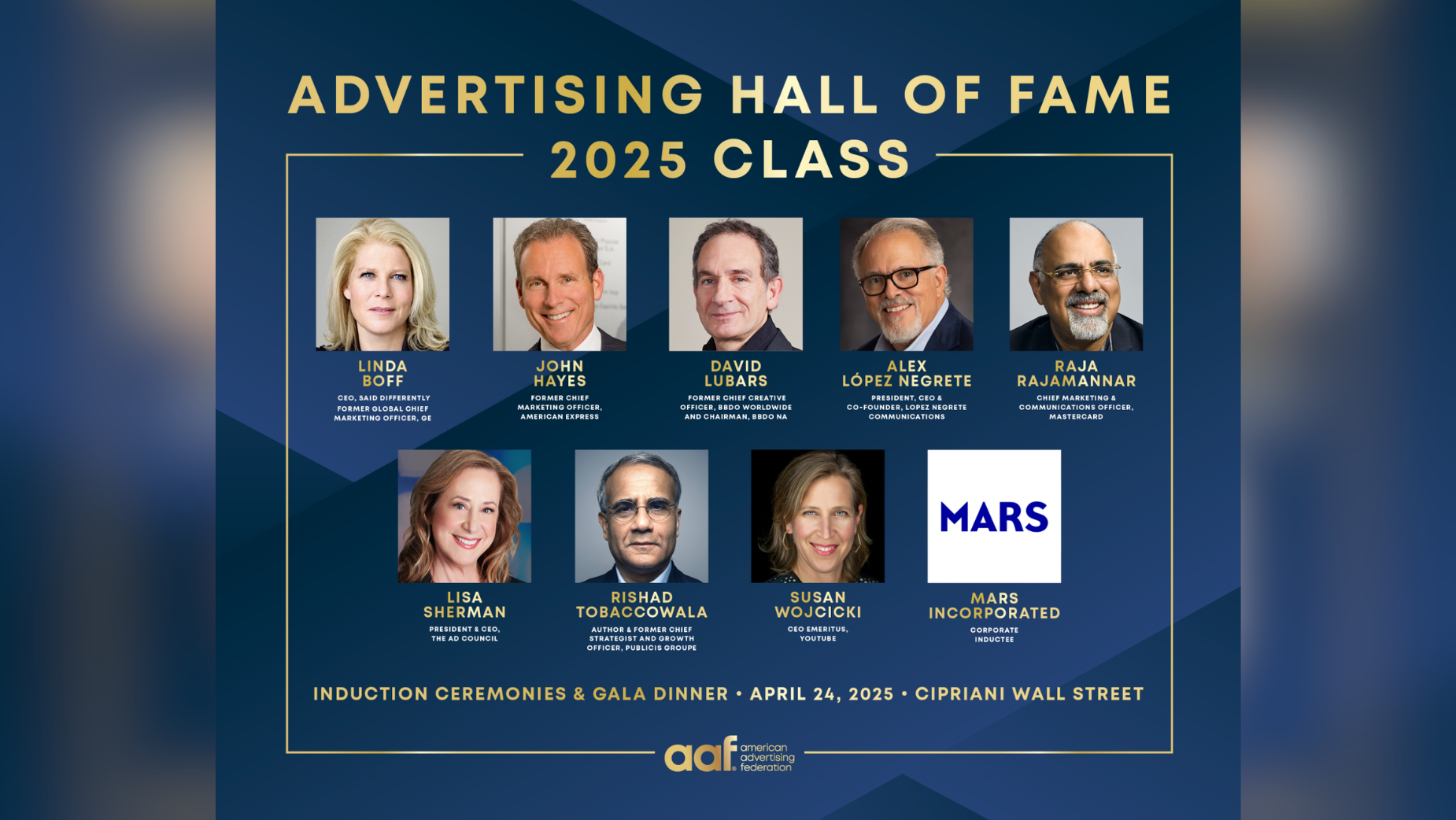 Introducing the AAF Advertising Hall of Fame Class of 2025 | LBBOnline