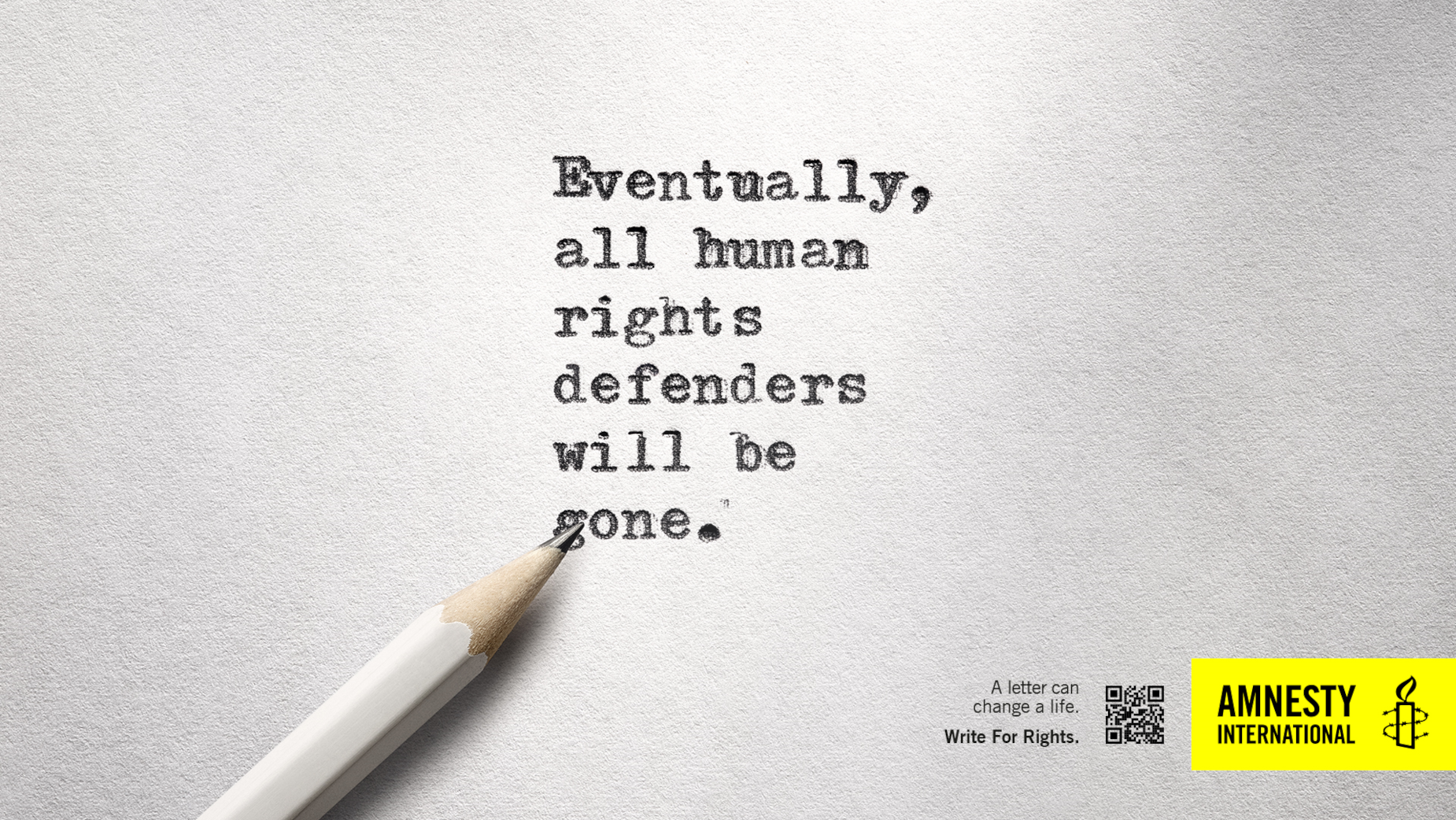 Amnesty International Changes Lives with One Letter | LBBOnline