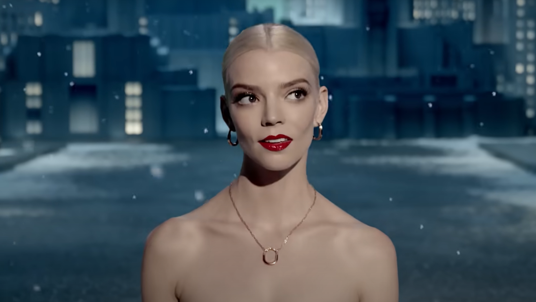 Anya Taylor-Joy Explores a Winter Wonderland across New York City in ...