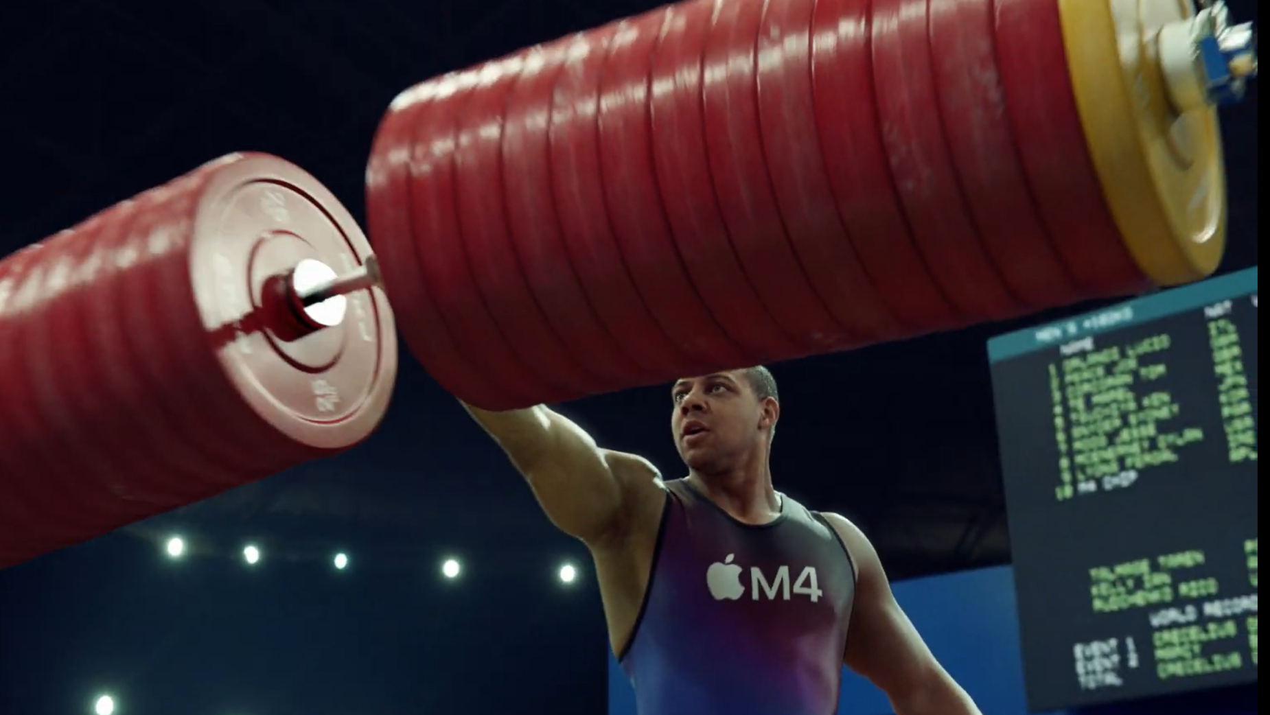 Weightlifter Effortlessly Proves the Power of Apple's M4 Chip in Spot ...