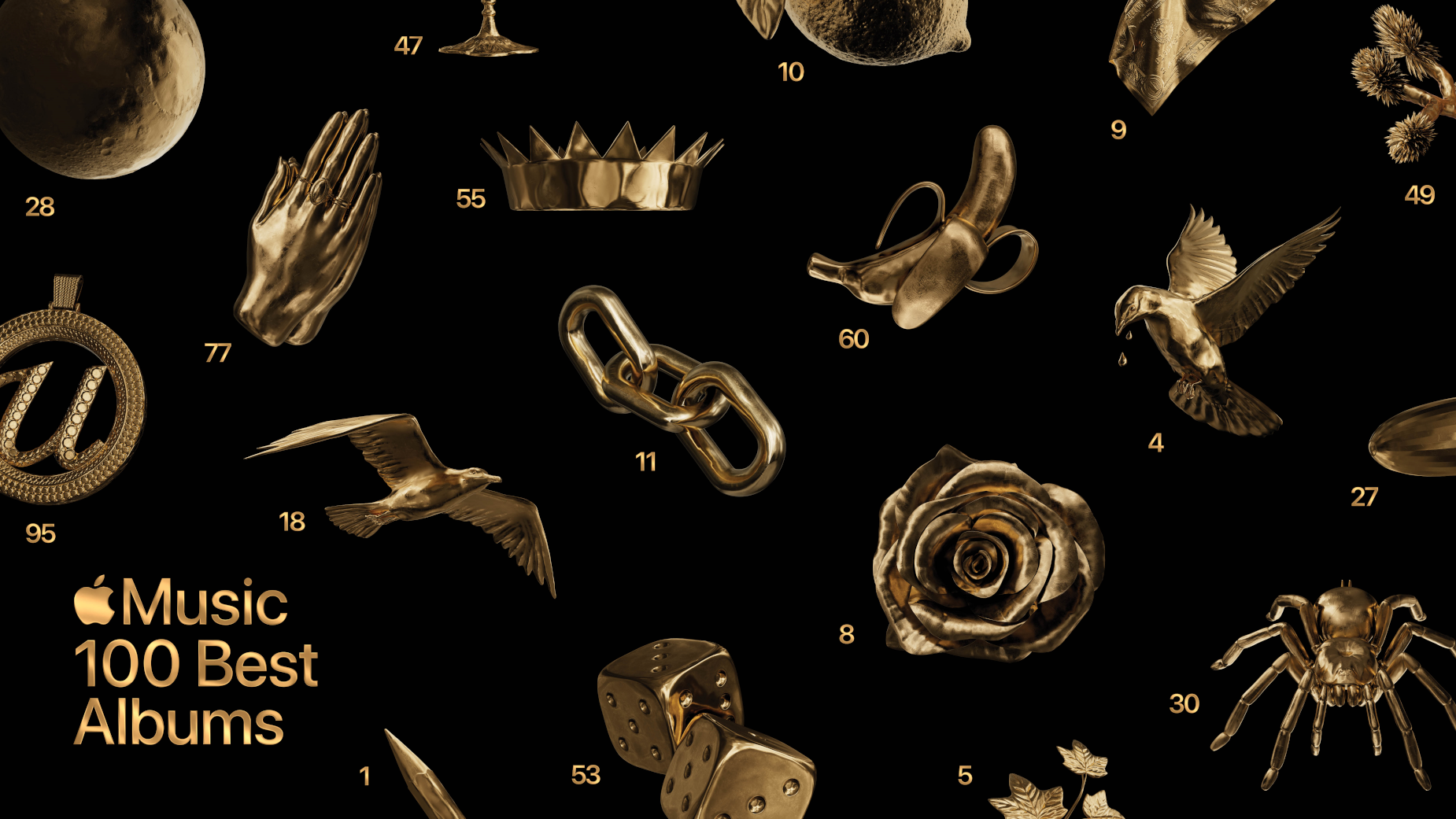 Gold Artefacts Share Clues to Apple Music's 100 Best Albums | LBBOnline