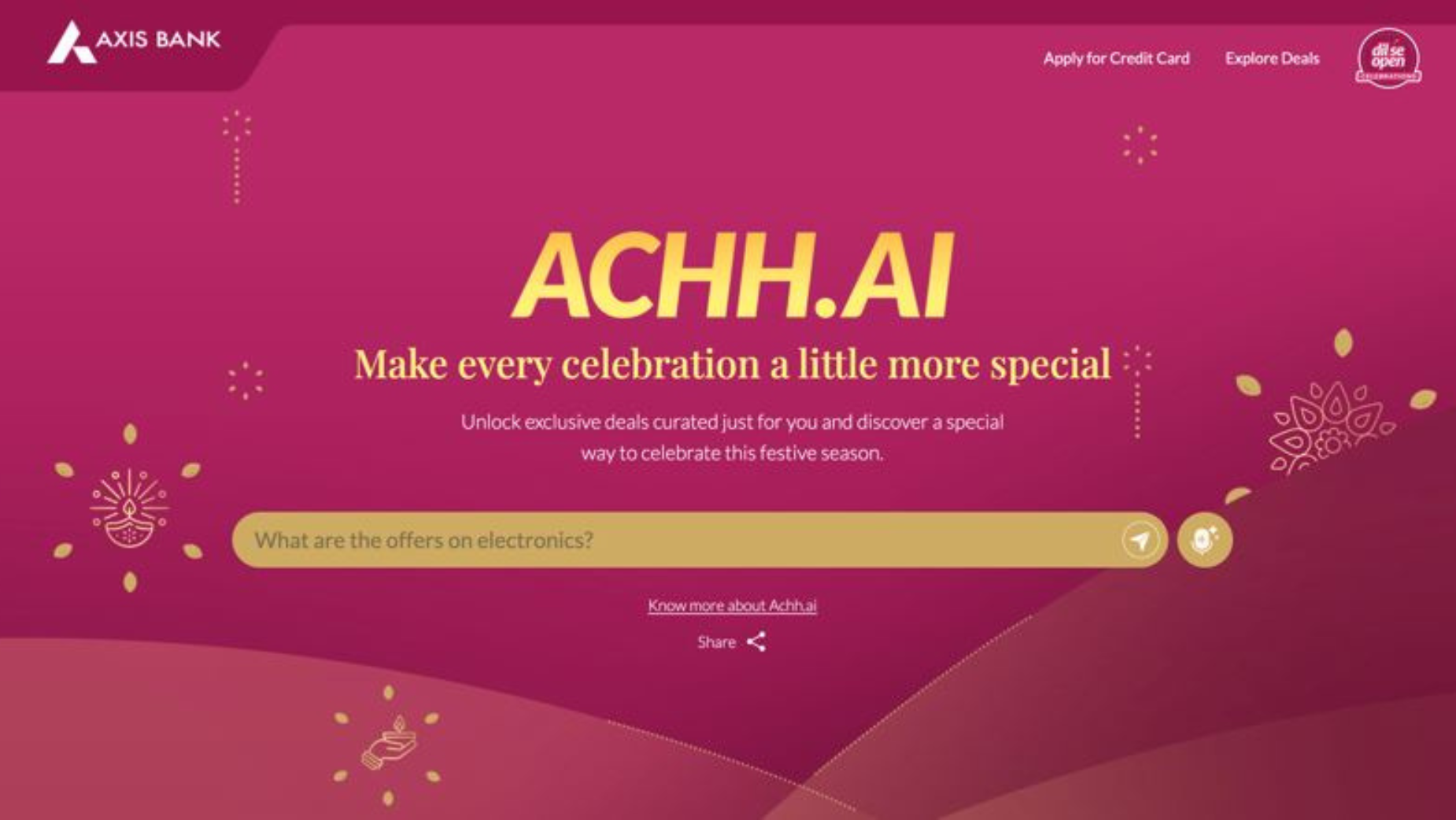 Axis Bank Unveils a Platform That Merges Savings with the Spirit of ...