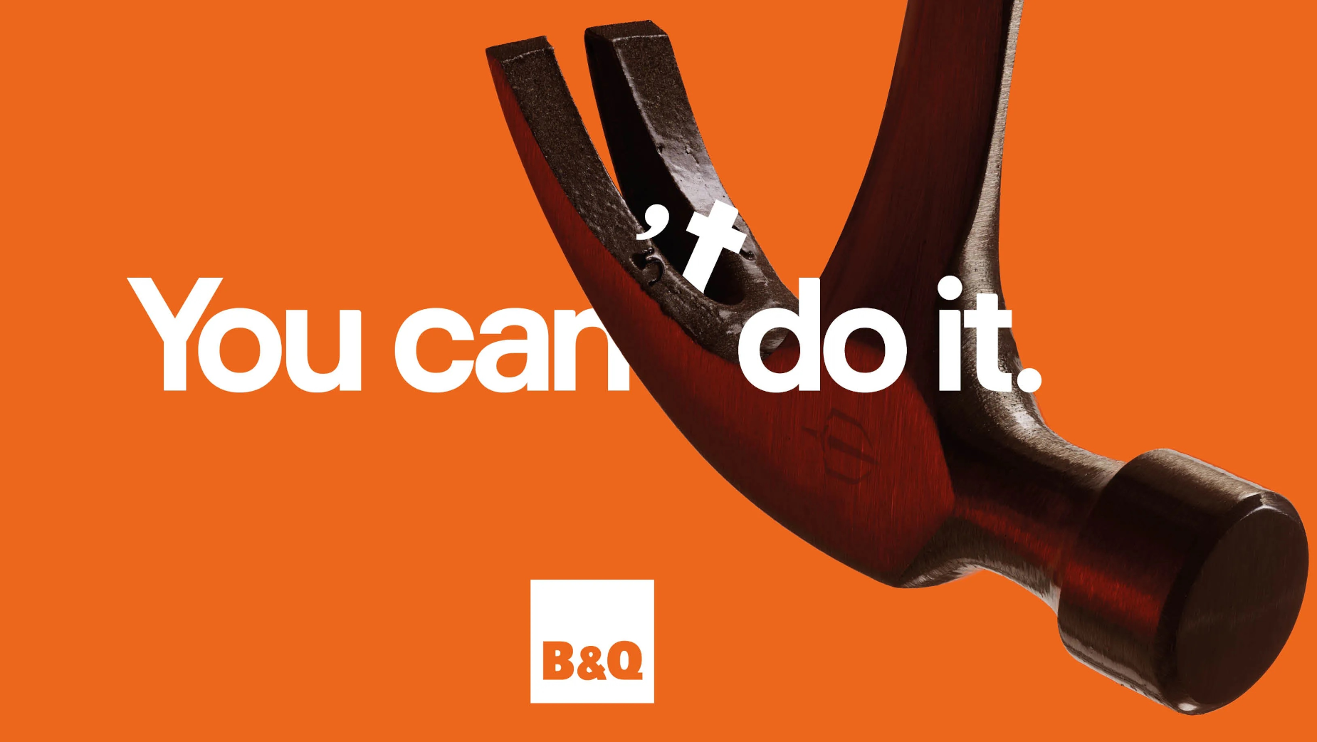 B&Q Silences DIY Doubt in Striking OOH Campaign | LBBOnline