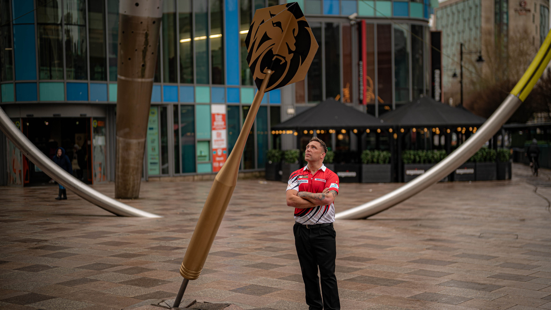 Giant Golden Darts Land in Wales to Celebrate Start of the 2024 BetMGM ...