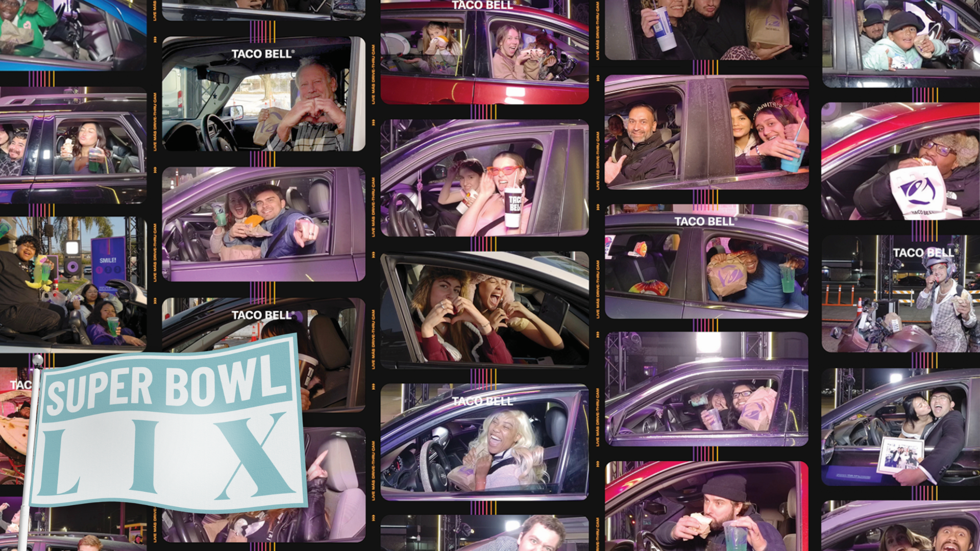 400 Real Fans Star in Taco Bell's Super Bowl Spot | LBBOnline