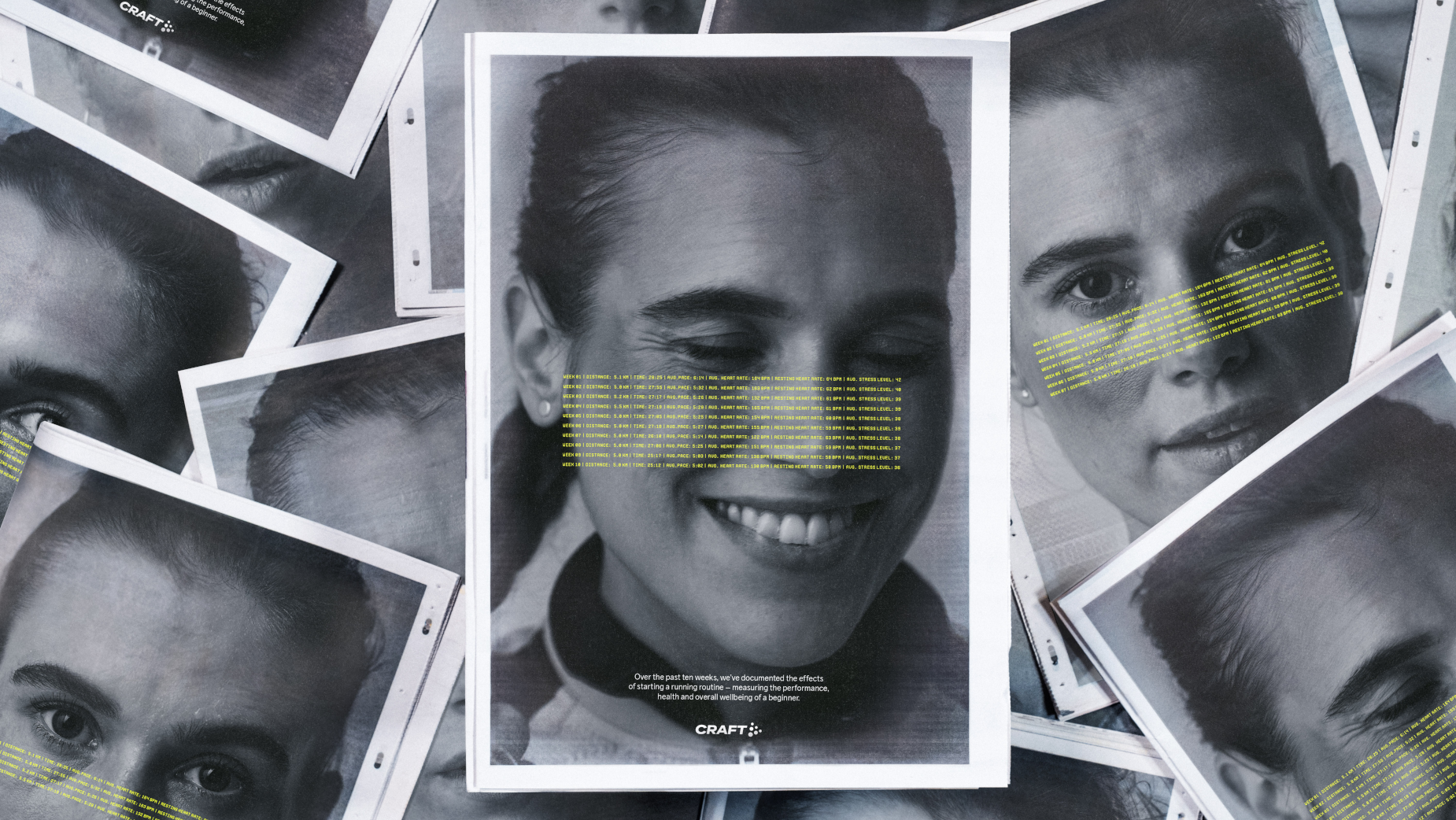 10 Print Ads Across 10 Weeks Prove the Immediate Effect of a Running ...