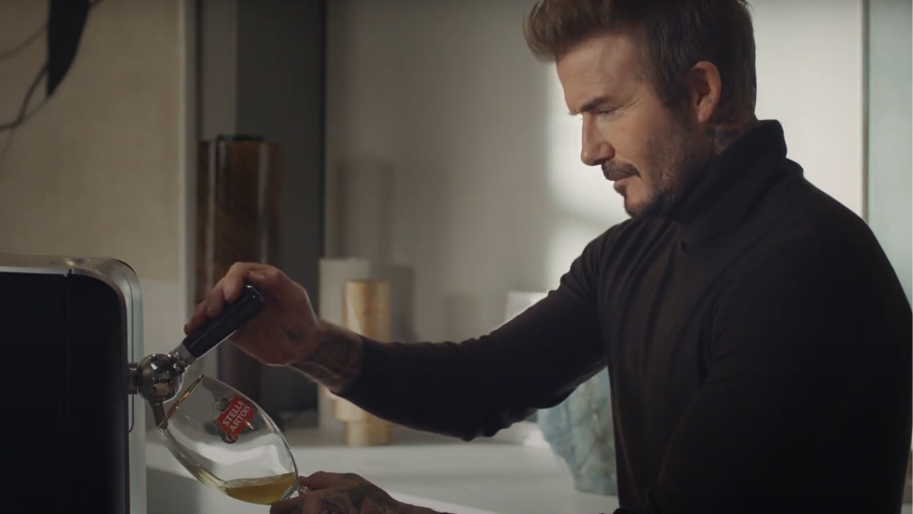 David Beckham Celebrates Pub Quality Beer At Home in Campaign with ...