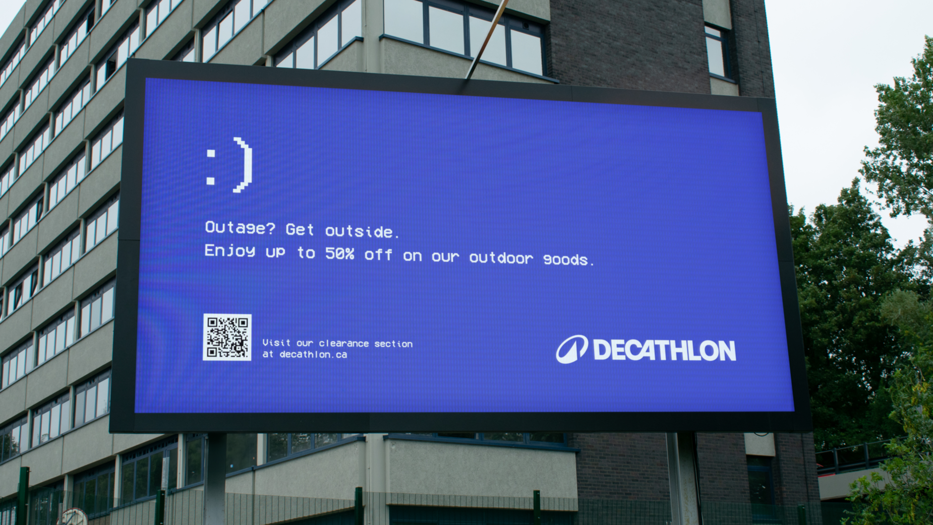 Decathlon Canada Hijacks Global Computer Outage to Get People Outside ...