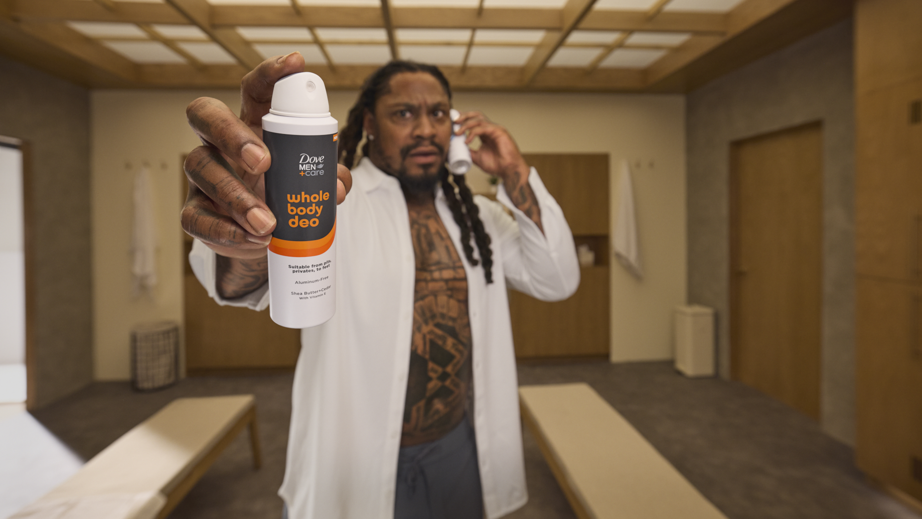 Marshawn Lynch Goes Everywhere with Dove Men+Care’s Whole Body Deodorant | LBBOnline