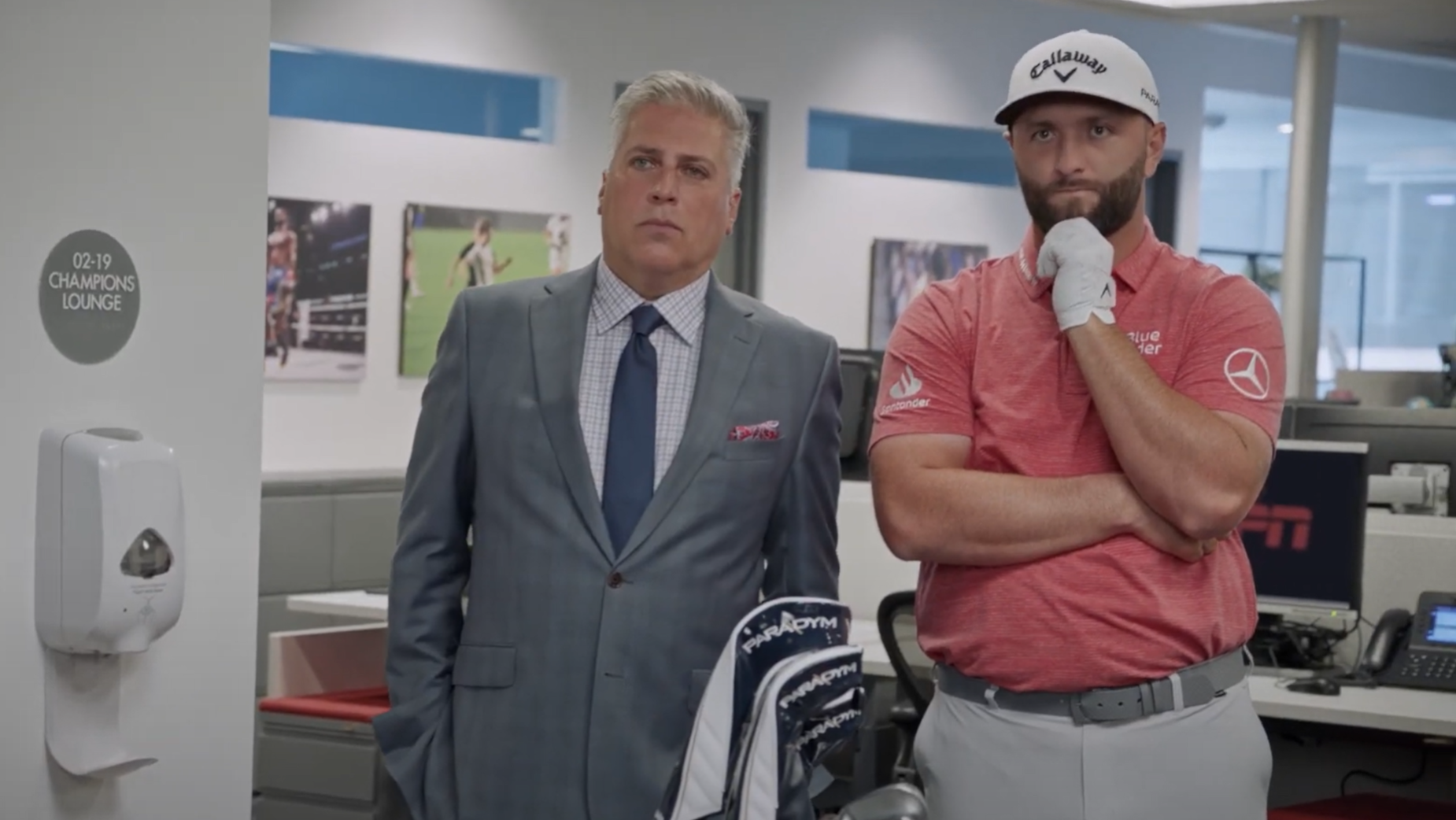 Golf Champion Jon Rahm Defends His Title in ESPN SportsCenter Spot ...