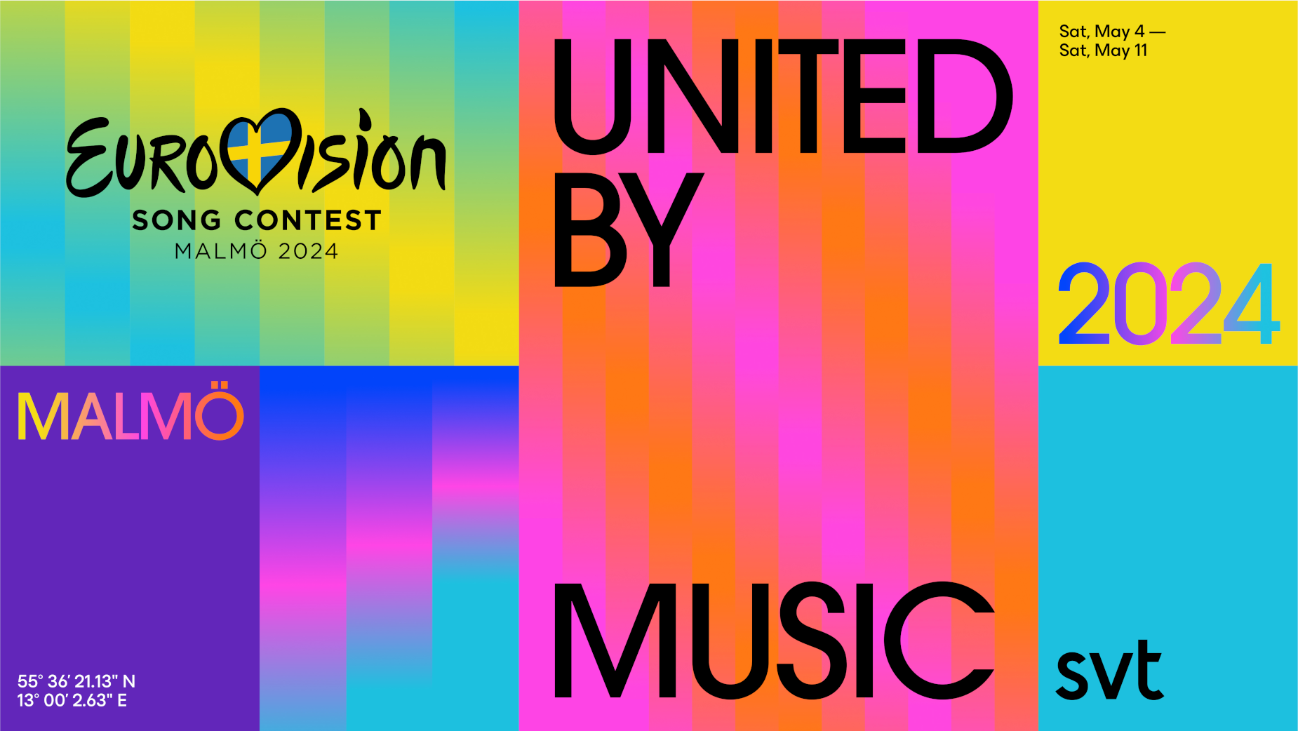 Catch a First Glimpse of the Eurovision 2024 Brand Identity | LBBOnline