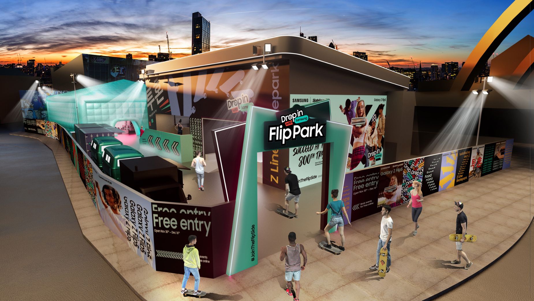 Iris Launches Drop in with Samsung Flip Park | LBBOnline