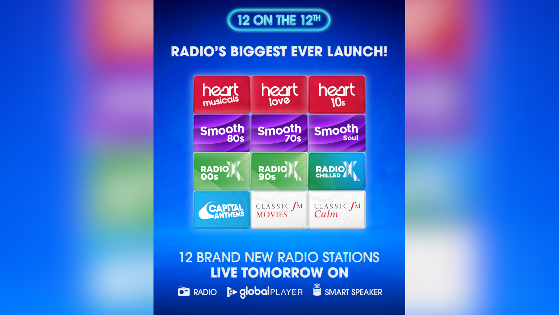 Global Reveals Record 12 New Radio Stations Set to Go Live Tomorrow ...