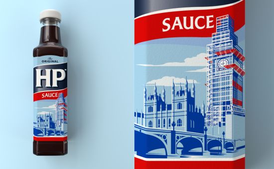 Iconic HP Sauce Logo Gets a Cheeky Redesign | LBBOnline