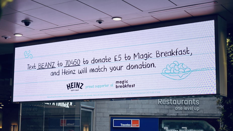 Heinz Beanz and Magic Breakfast Launch Interactive Out of Home | LBBOnline