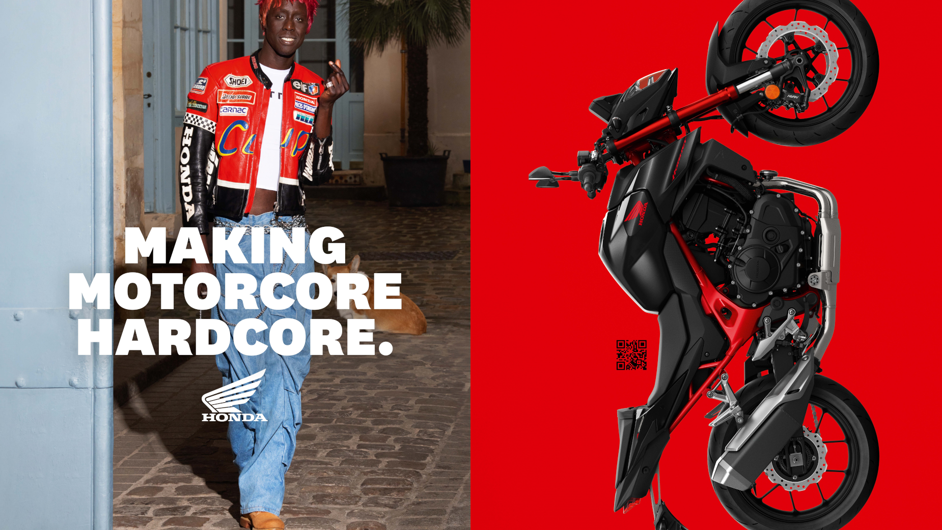 Honda Matches Influencers Bikercore Looks with Its Motorcycles | LBBOnline