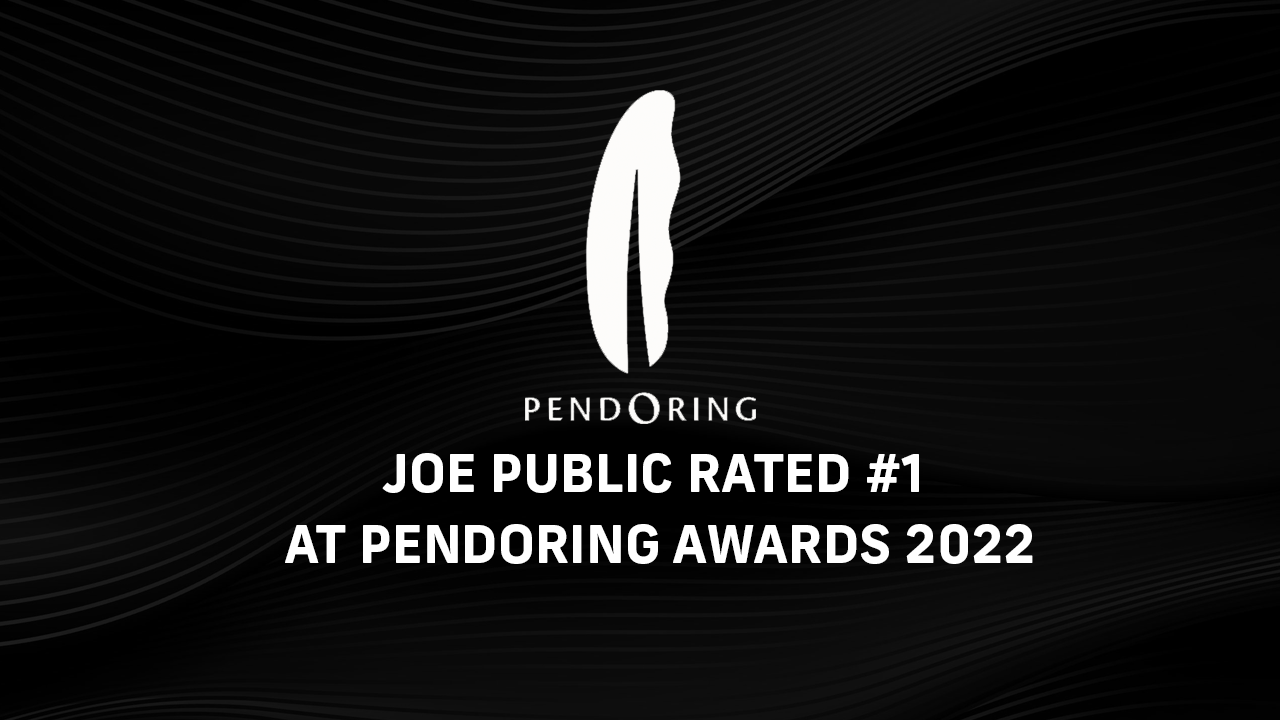 Joe Public Ranked Number One Agency at 2022 Pendoring Awards | LBBOnline
