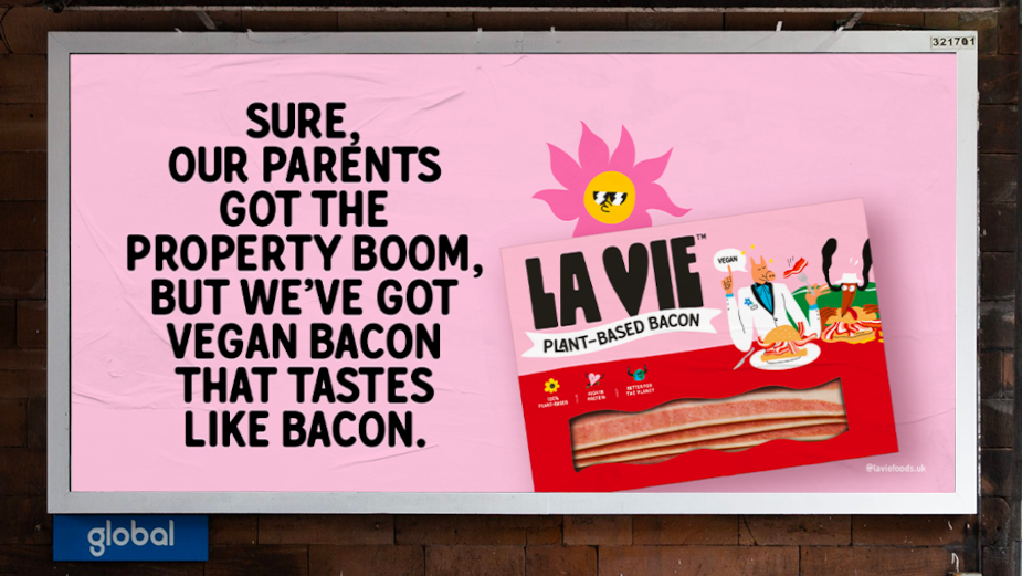 Plant Based Bacon La Vie Launches Cheeky OOH Takeover for World Vegan ...