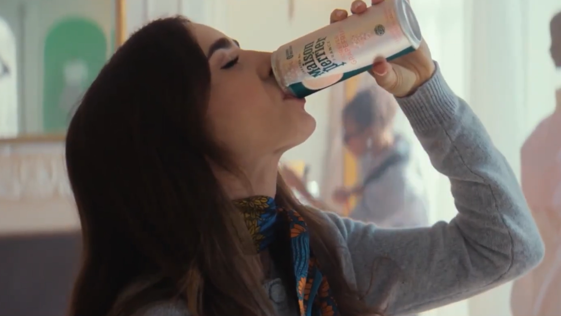 Lily Collins Discovers Maison Perrier in Spot Directed by Damien ...