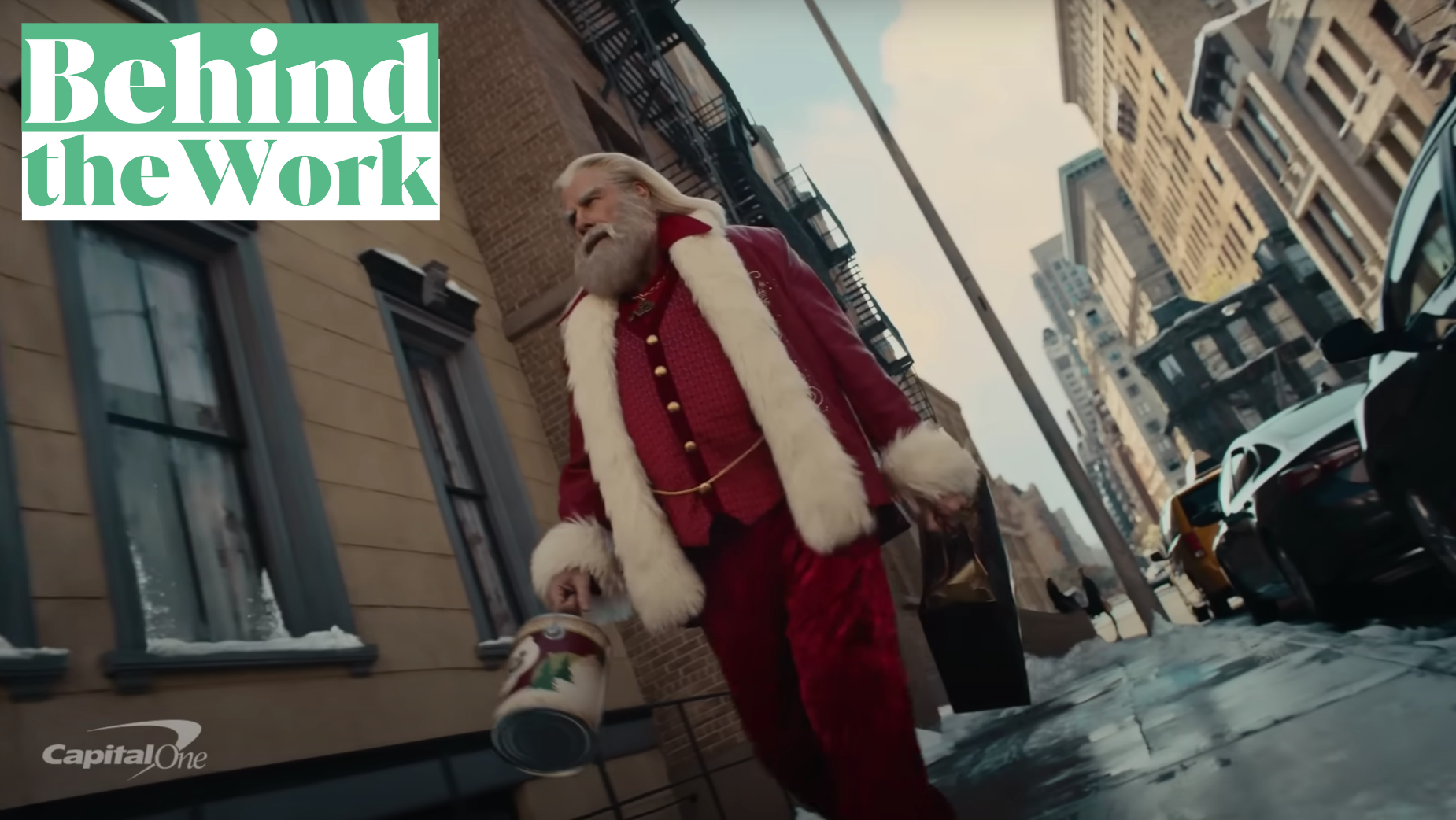 John Travolta’s Santa Claus Is Strutting to Town: Behind Capital One’s ...