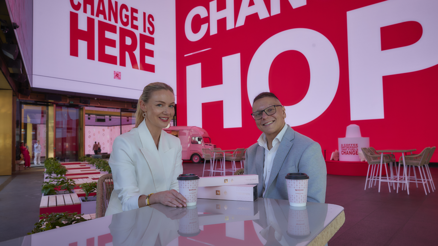 Nespresso Celebrates Partnership with Change Please at Outernet London ...