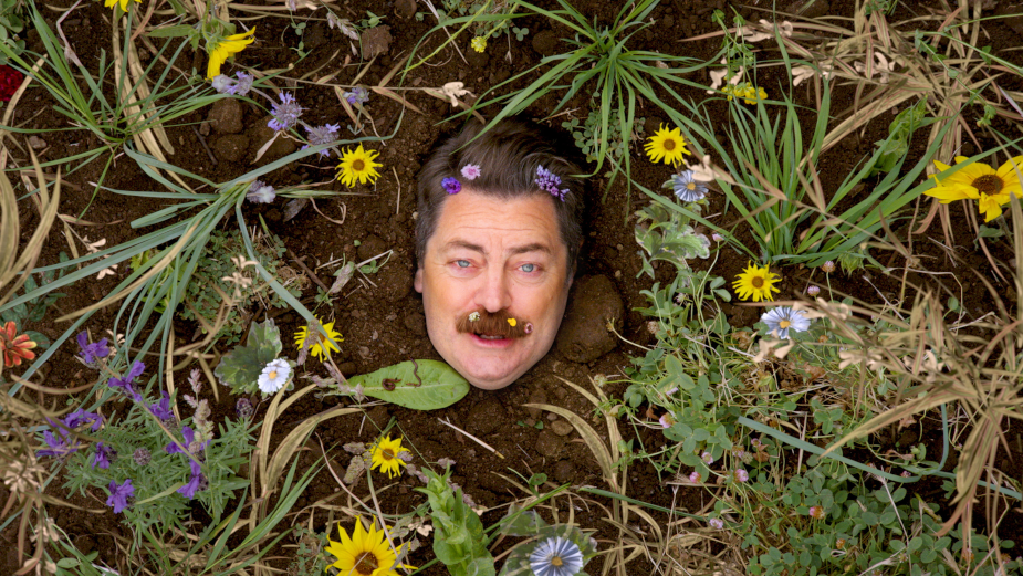 Nick Offerman's Face Gets Planted for Regenerative Agriculture Spot ...