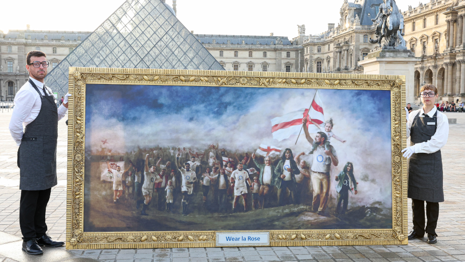 Epic Painting from O2 Immortalises Bond Between England Rugby Fans and ...