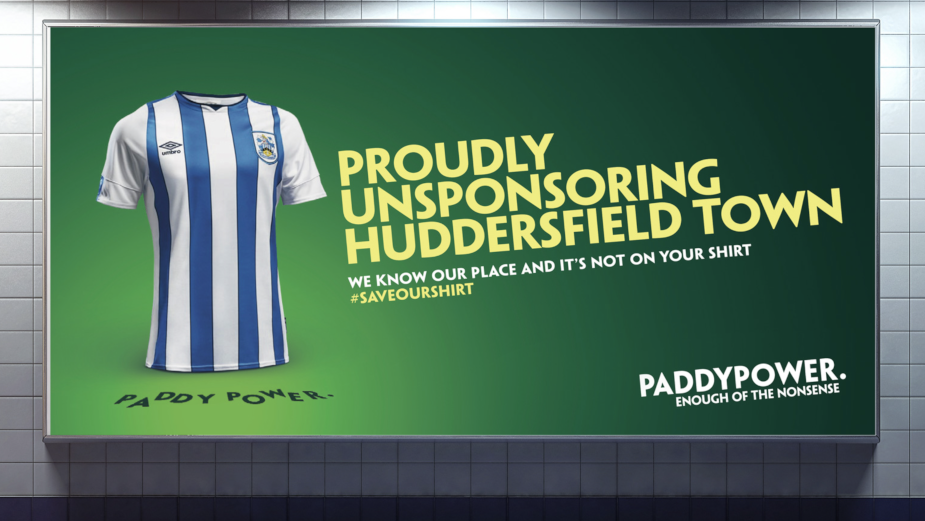 Paddy Power Has Enough of the Nonsense and Unsponsors' Huddersfield ...