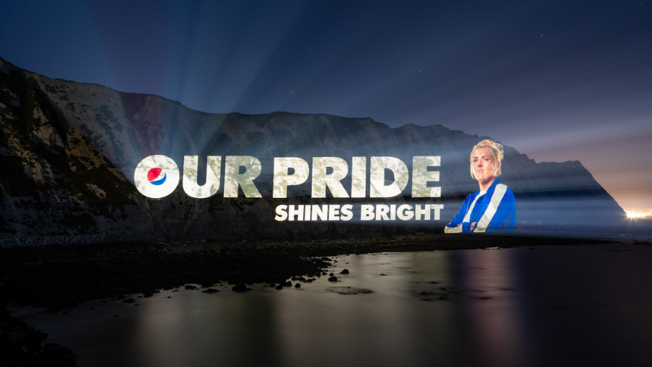 Pride Shines Bright: Pepsi MAX® Projects Millie Bright on the Cliffs of Dover to Celebrate ...