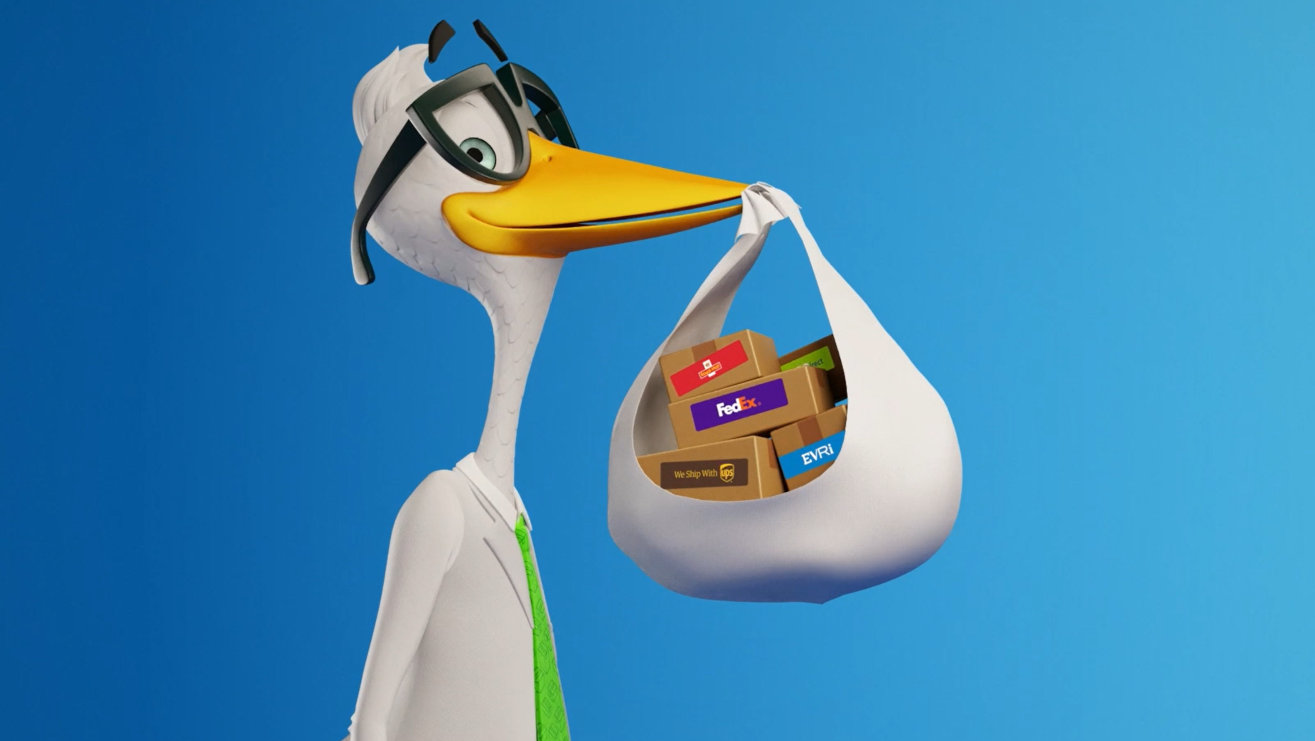 Sven the Stork Joins the Parcel2Go Team in Latest Campaign | LBBOnline