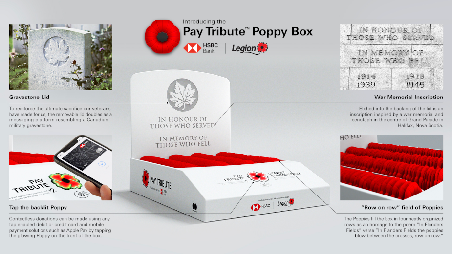 The Royal Canadian Legion and HSBC Bank Give Iconic Poppy Box a Modern ...
