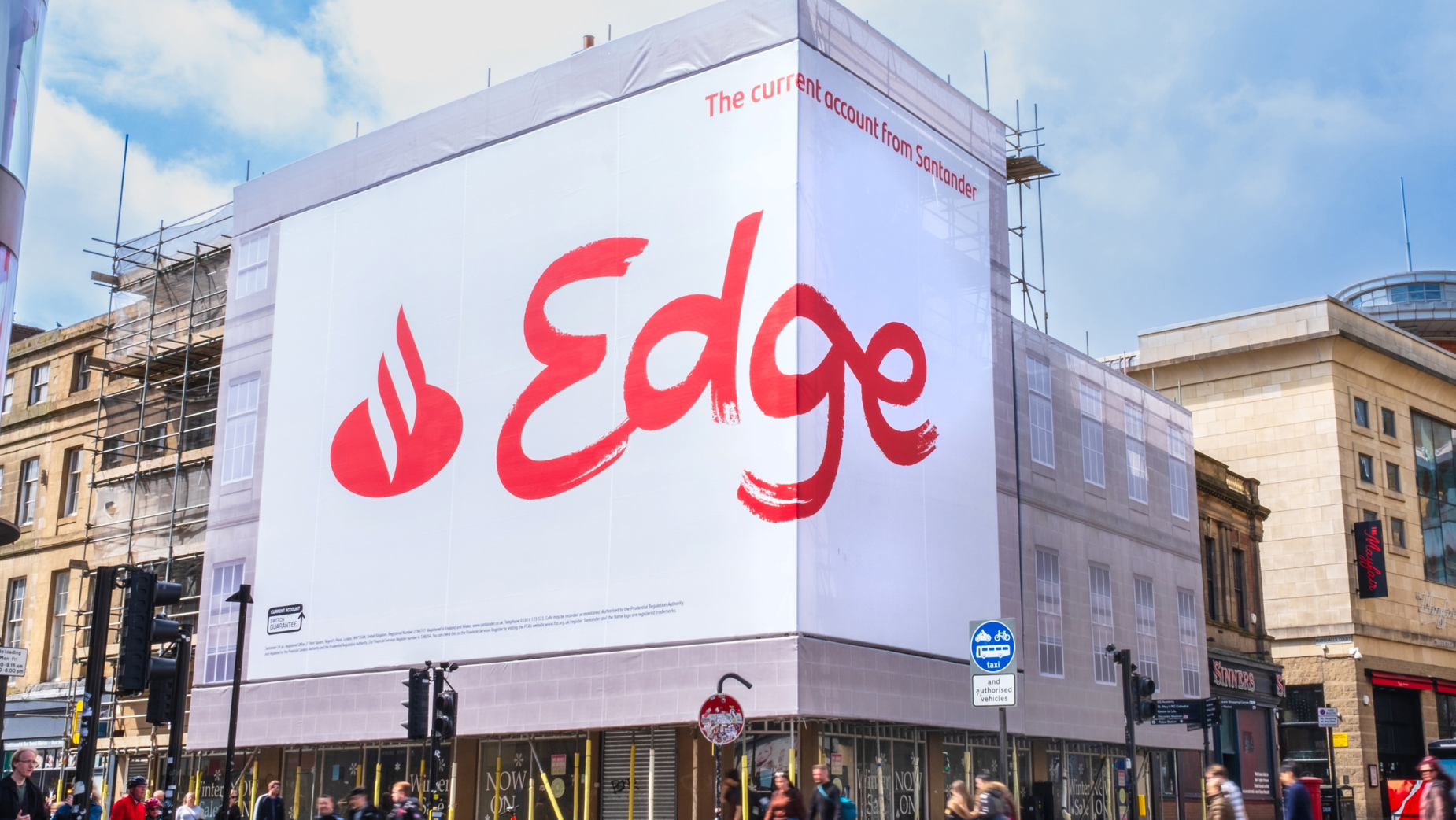 Santander Banks on Out of Home Campaign to Launch New Edge Current ...