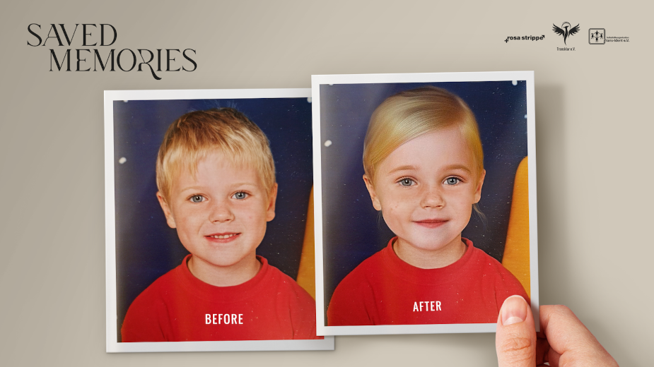 'Saved Memories' Uses AI to Reimagine Childhood Photographs of Trans People | LBBOnline