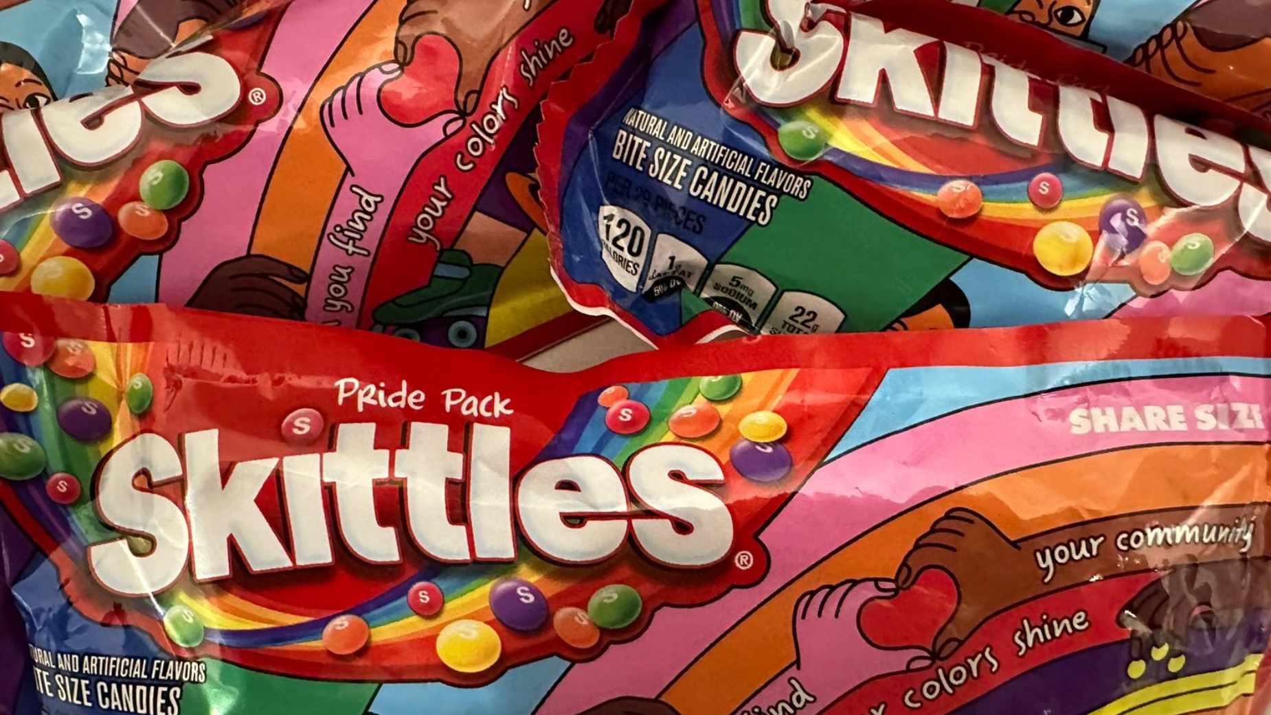 Skittles pride edition store