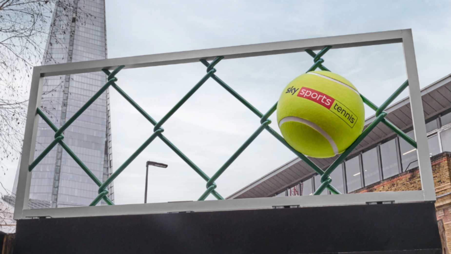 Giant Tennis Ball Billboards Launch Sky Sports Dedicated Tennis Channel ...